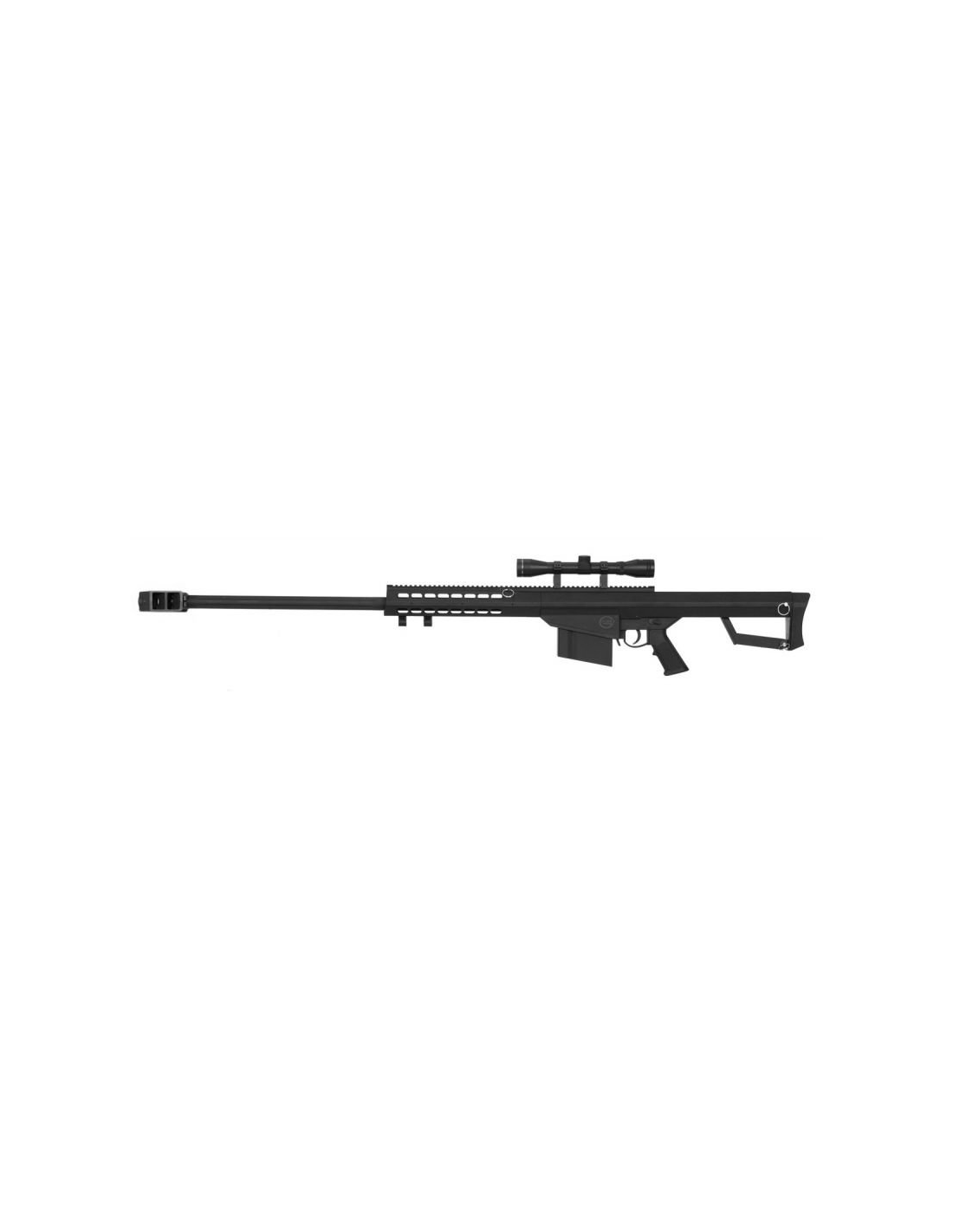 LANCER TACTICAL - SNIPER LT-20A BARRETT M82 con ottica (BLACK)