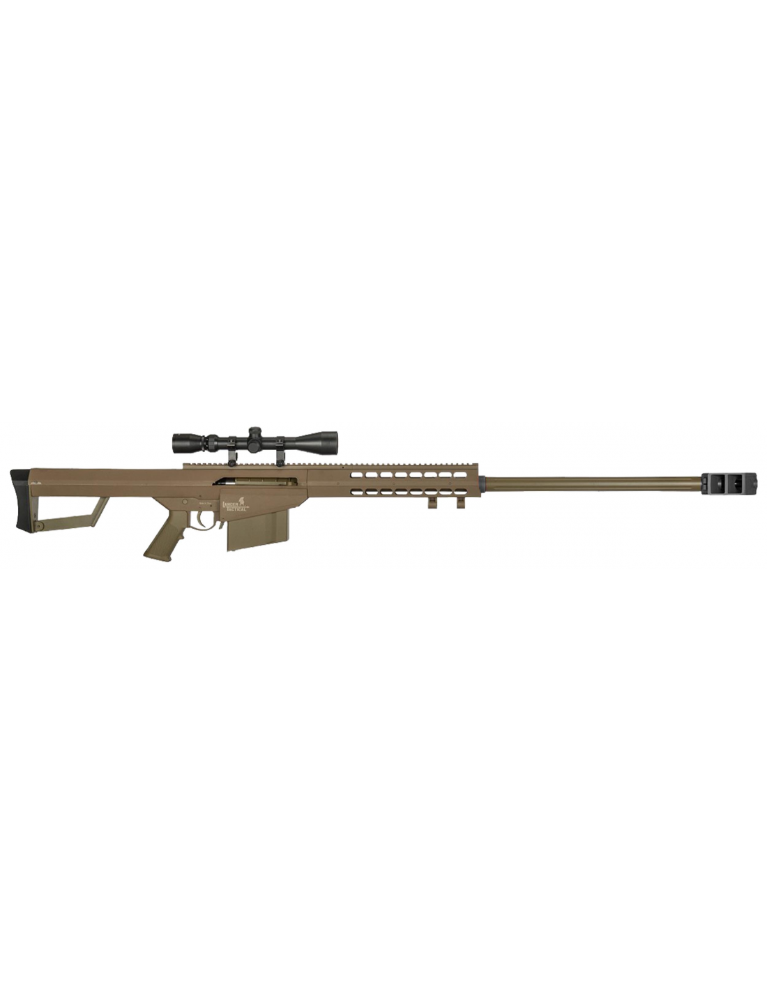 LANCER TACTICAL - SNIPER LT-20A BARRETT M82 con ottica (TAN)
