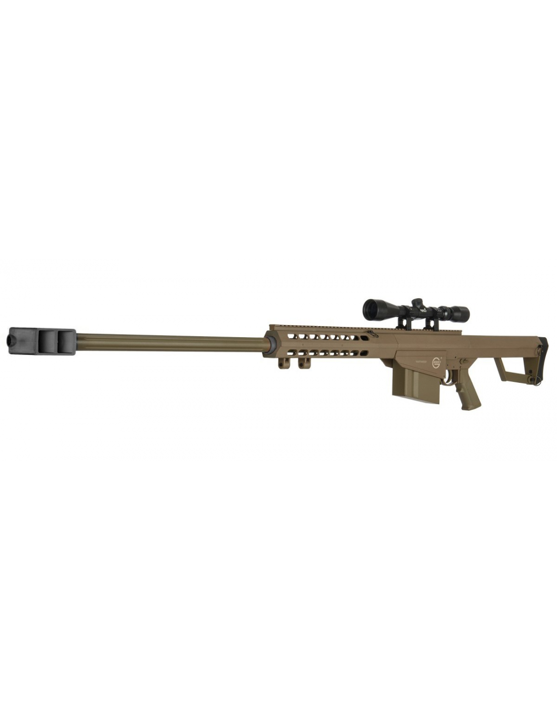 LANCER TACTICAL - SNIPER LT-20A BARRETT M82 con ottica (TAN)