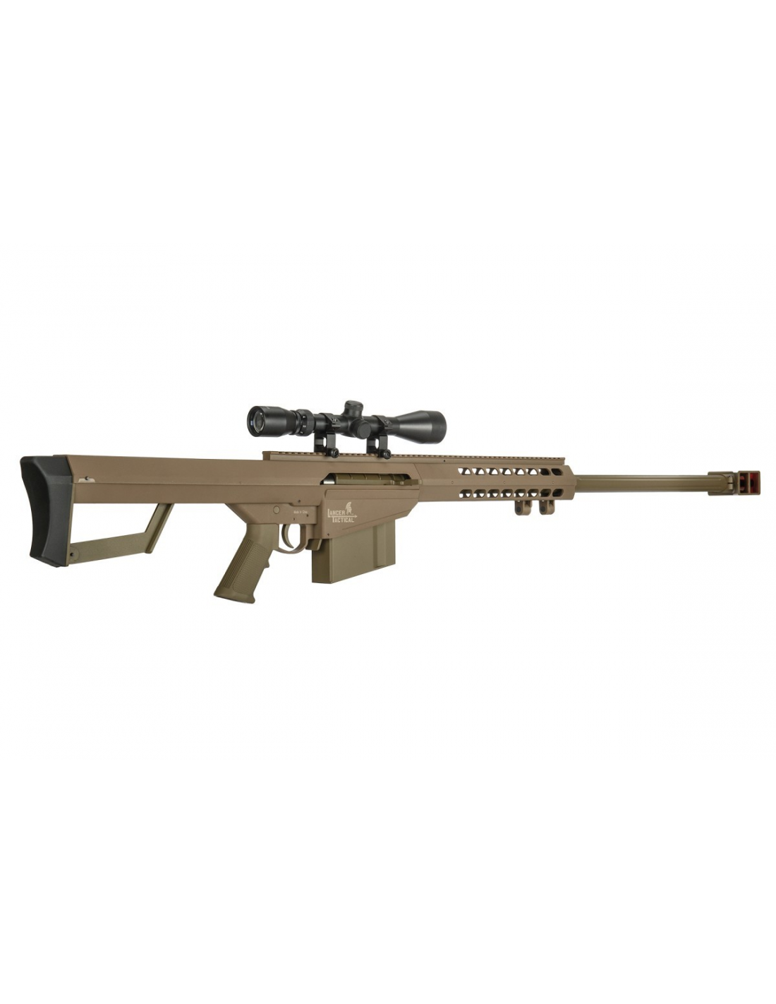 LANCER TACTICAL - SNIPER LT-20A BARRETT M82 con ottica (TAN)