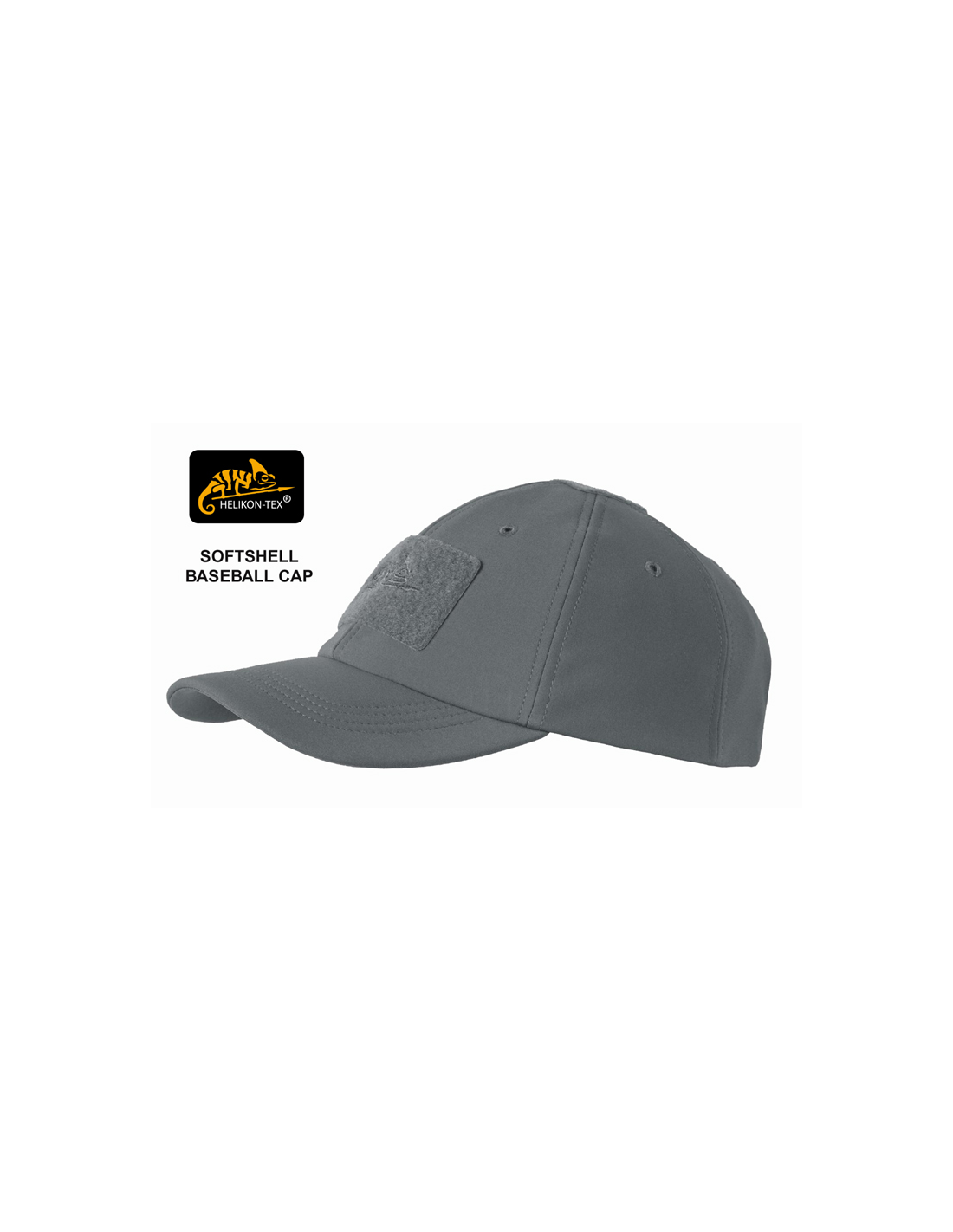 HELIKON-TEX - SOFTSHELL BASEBALL CAP con velcro SHADOW GRAY