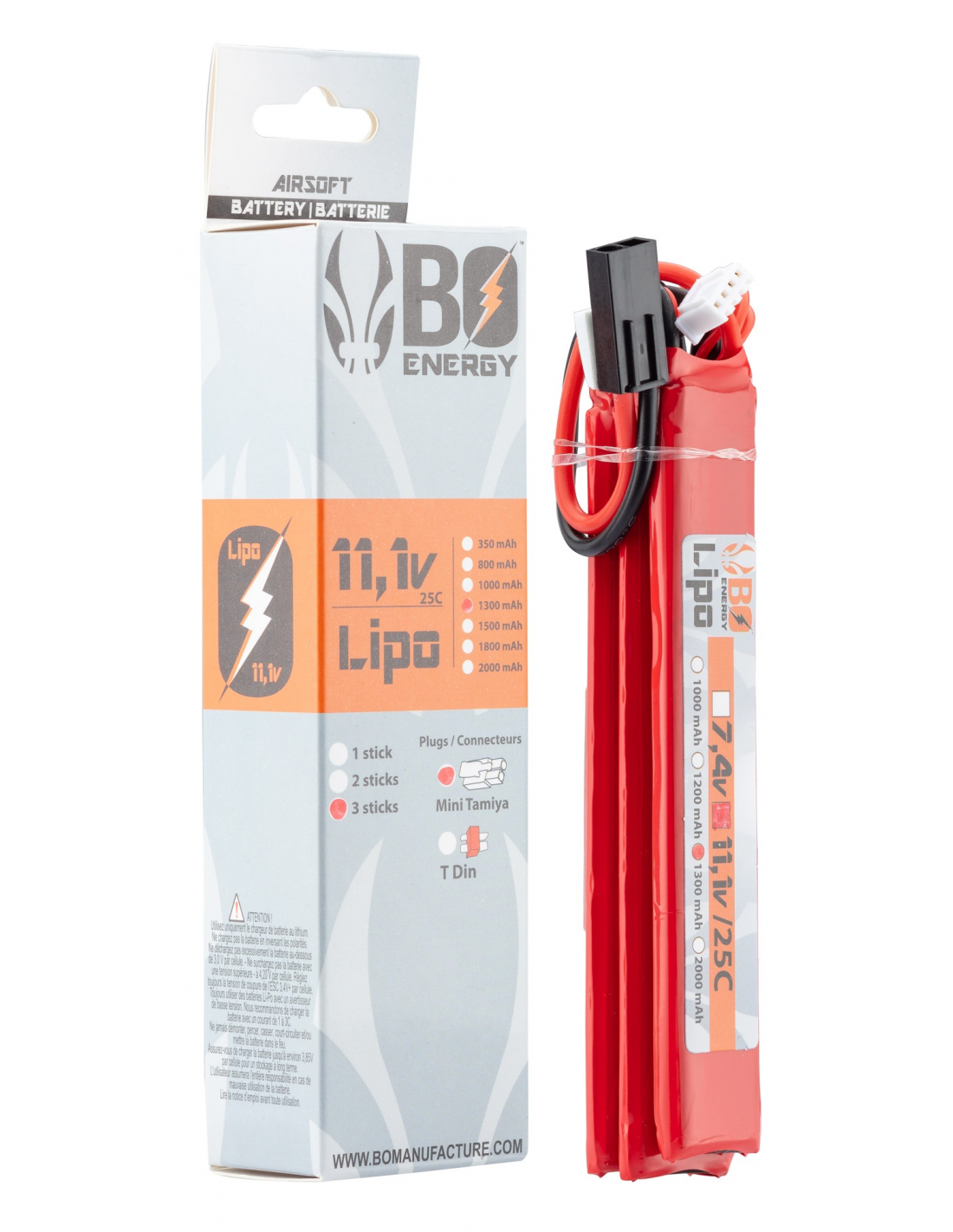 LIPO 11,1X1300 25C TRIPLA - BO