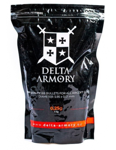 Delta Armory BBs 0,25g 4000pcs White (1kg) White