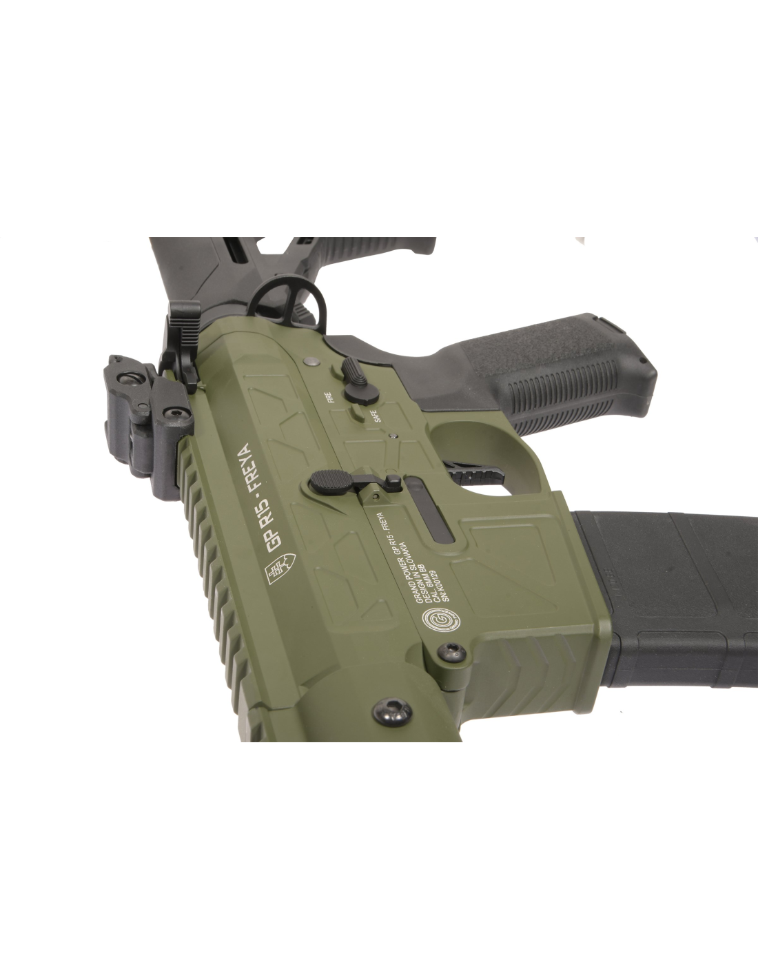 DELTA ARMORY - FREYA AR15 SKELETON 13" Olive Drab ETU EAGLE GEN2 (DA ...
