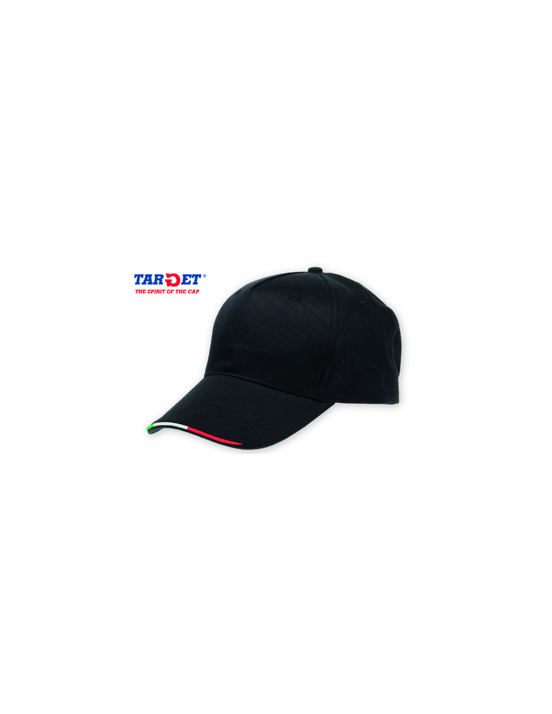 BASEBALL CAP con inserto TRICOLORE taglia unicaregolabile (TARGET)