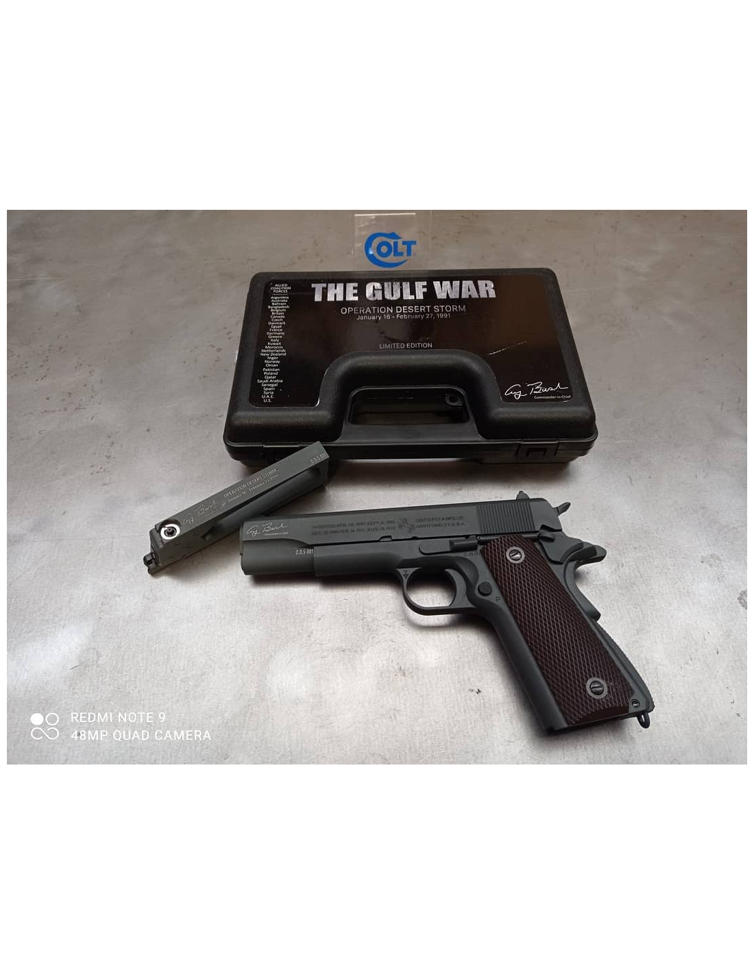 COLT 1911 CO2 - LIMITED EDITION - ODS THE GULF WAR LASER ENGRAVED