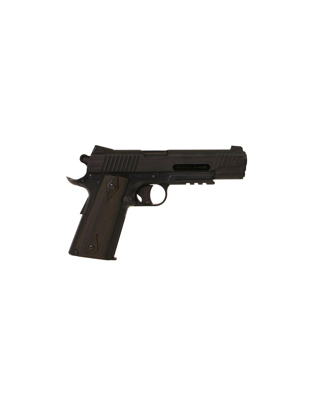 COLT 1911 RAIL GUN FIXED SLIDE CO2 PISTOL - BLACK - CYBERGUN