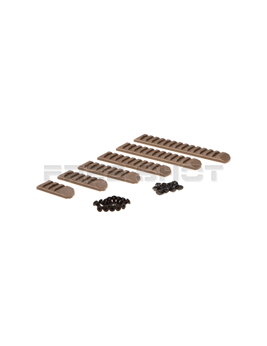 METAL - KEYMOD e M-LOCK RAIL SET DARK EARTH - 6 pcs