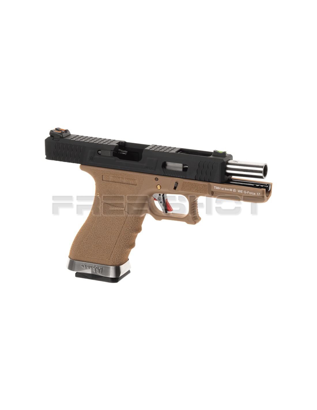 WE - G FORCE G17 SV BLACK BARREL + DESERT BODY (GAS)