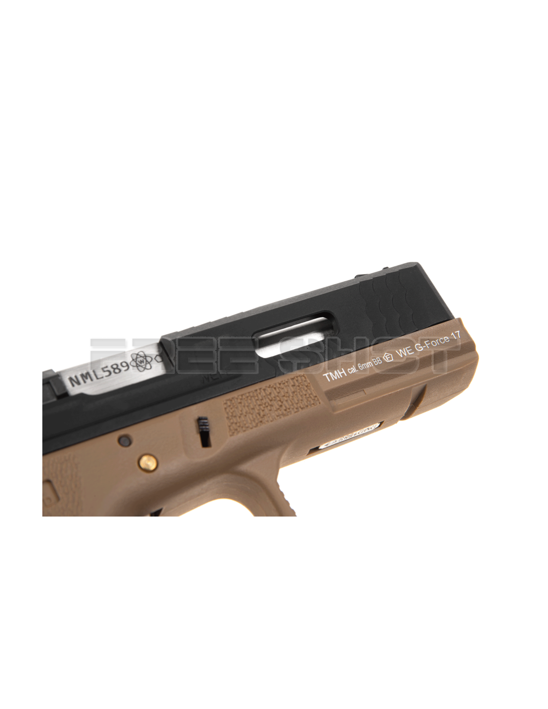 WE - G FORCE G17 SV BLACK BARREL + DESERT BODY (GAS)